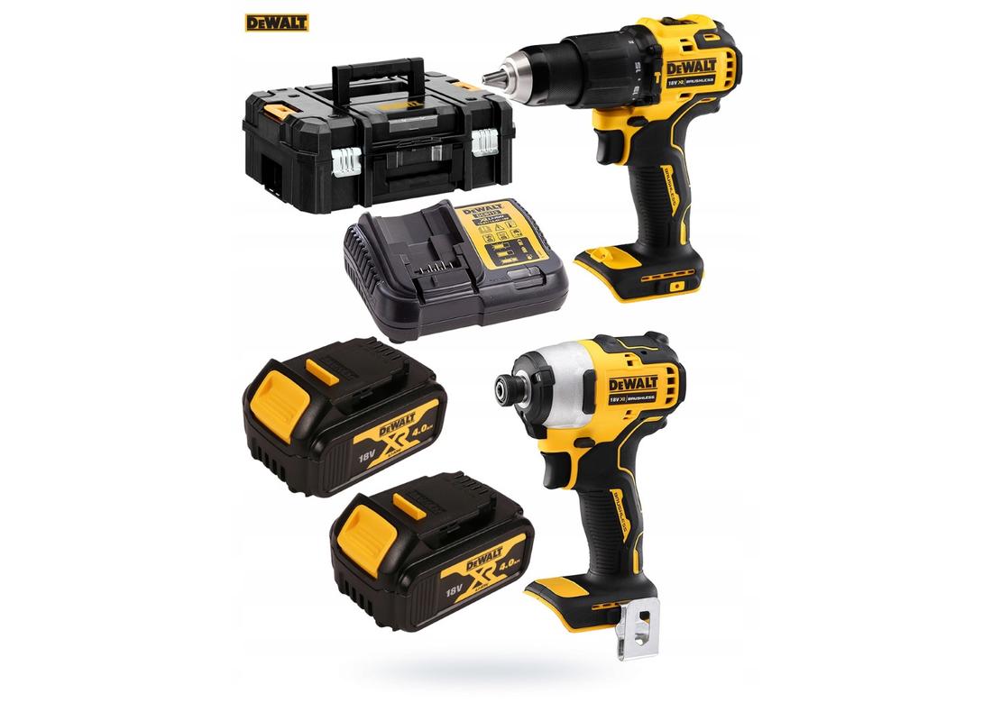 DeWalt DCK2062M2T XR akkus gépszett (2 gép, 2db 4.0Ah akkuval, töltővel)